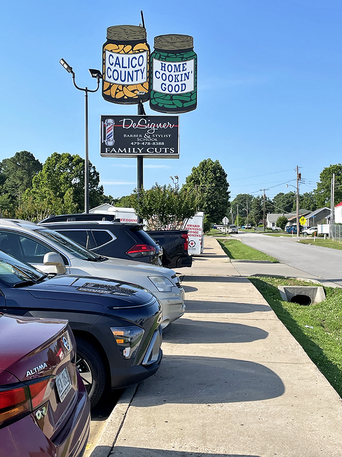 Home cookin' so good, it needed its own billboard! This sign isn't just giving directions&mdash;it's issuing an invitation to flavor town.