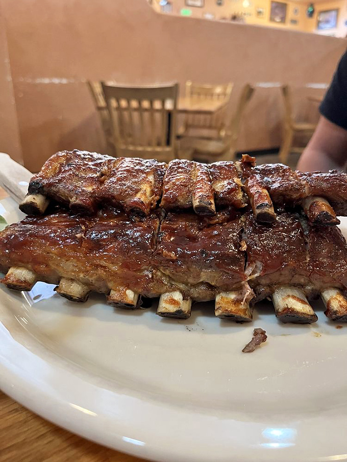 These ribs are so tender, they'd make even the toughest outlaw weep with joy. Finger-lickin' good!