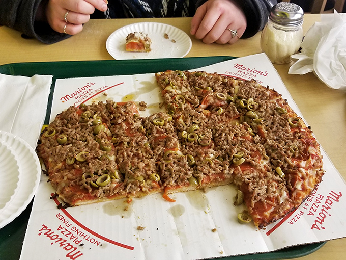 Sausage lovers, rejoice! This pizza is so loaded, it's practically a meat lover's dream come true on a thin, crispy crust.