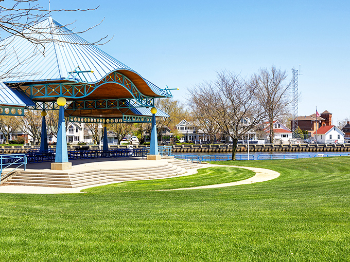 The Shadowland Pavilion: Where music meets the breeze. It's like Mother Nature decided to build her own concert hall.