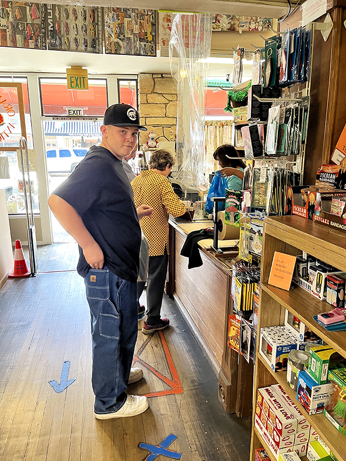 Treasure hunters in their natural habitat! Watch as they navigate the aisles, their eyes gleaming with the thrill of the find.