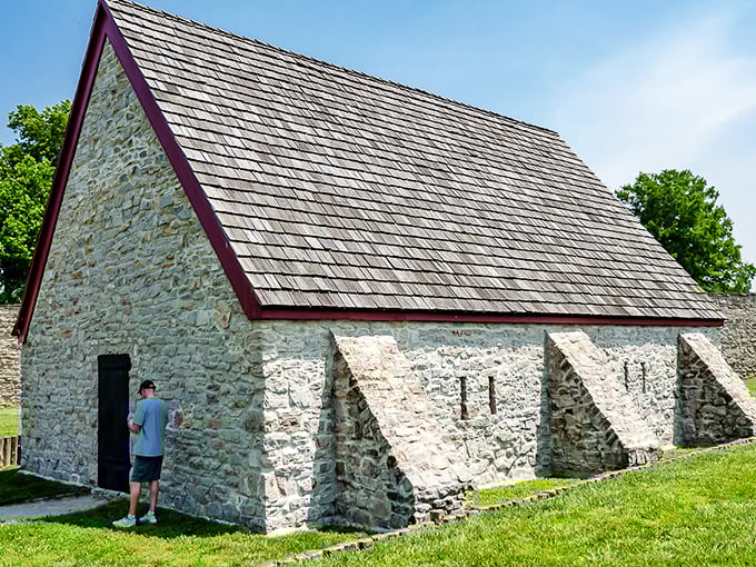 "This stone house is built tougher than my grandma's fruitcake. It's been standing longer than the United States has been a country&mdash;talk about staying power!"