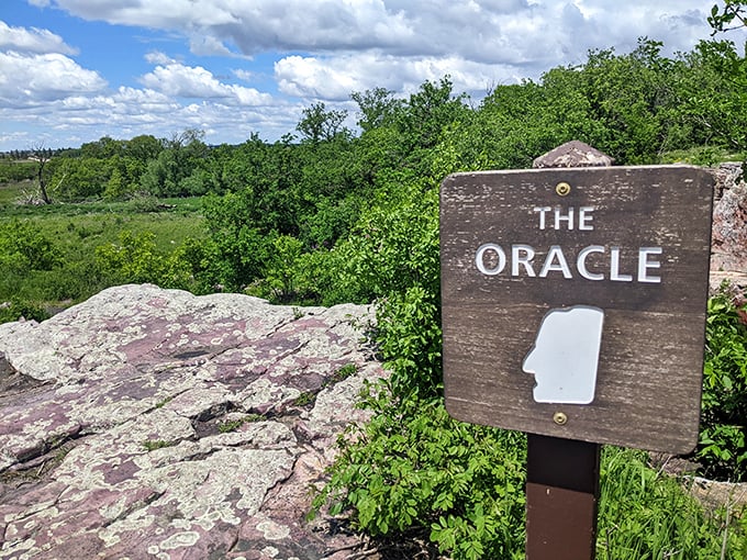 The Oracle speaks&hellip; in rock! This natural formation is like Mother Nature's own Magic 8 Ball.