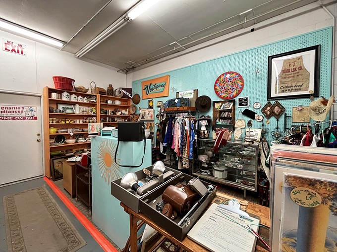 Nostalgia overload! This booth is like raiding your cool grandma's attic. From rotary phones to lava lamps, it's a blast from the past.
