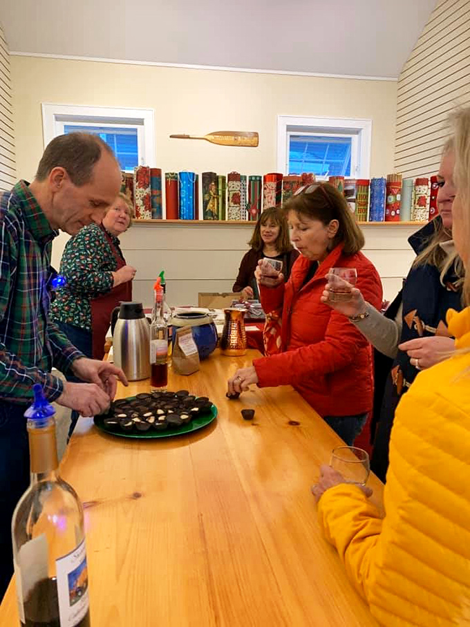 Laughter, stories, and sips shared around a rustic table – it's like Thanksgiving, but with better drinks and no dishes to wash.