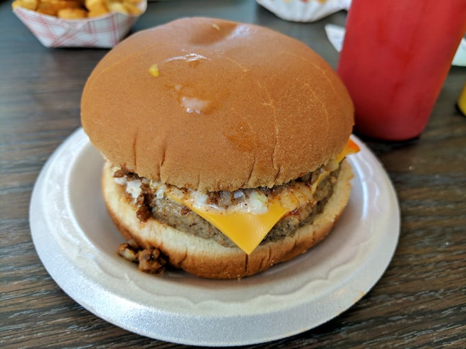 Meet the burger that time forgot &ndash; in the best way possible. It's like a hug for your taste buds, wrapped in a soft bun.