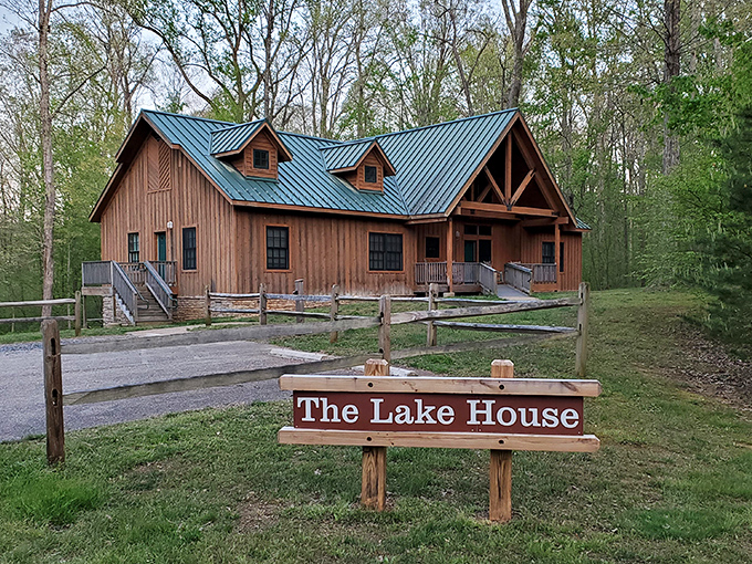 The Lake House: where "roughing it" means choosing between s'mores and stargazing. Tough life, huh?