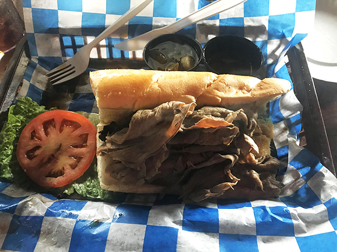 Philly called, they want their sandwich back! This steak Philly is so loaded, it's like a flavor explosion wrapped in a bun.