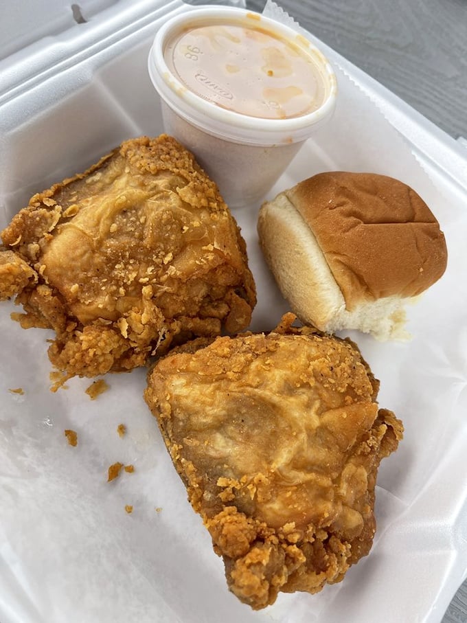 Finger-lickin' fantastic! This chicken's so crispy, it could probably win a crunch contest against a bowl of Cap'n Crunch.