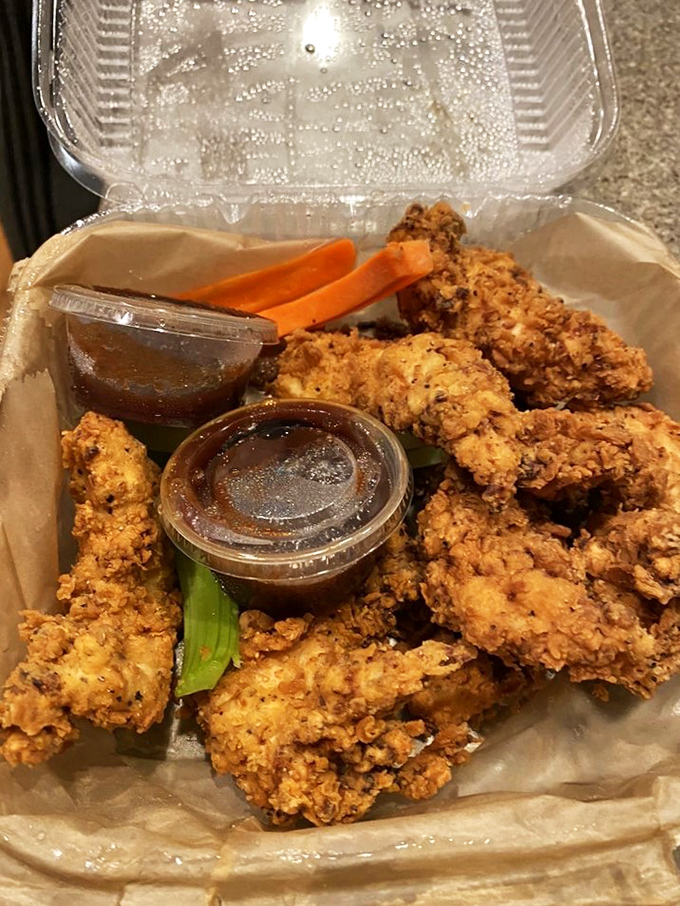 Cluck yeah! These chicken tenders are the Beyonc&eacute; of bar food &ndash; crispy, flavorful, and ready to steal the show.