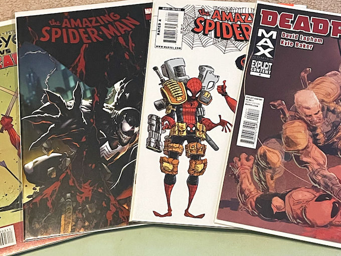 Holy comic book heaven, Batman! These pristine issues are a graphic novel lover's dream, each cover a portal to fantastic adventures.