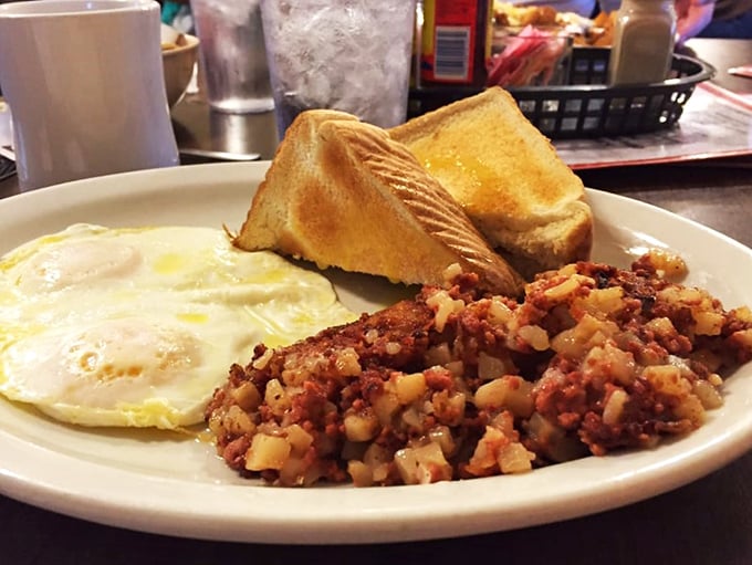 Hash it out! This corned beef hash is the breakfast equivalent of a warm bear hug &ndash; comforting, hearty, and guaranteed to make your day.