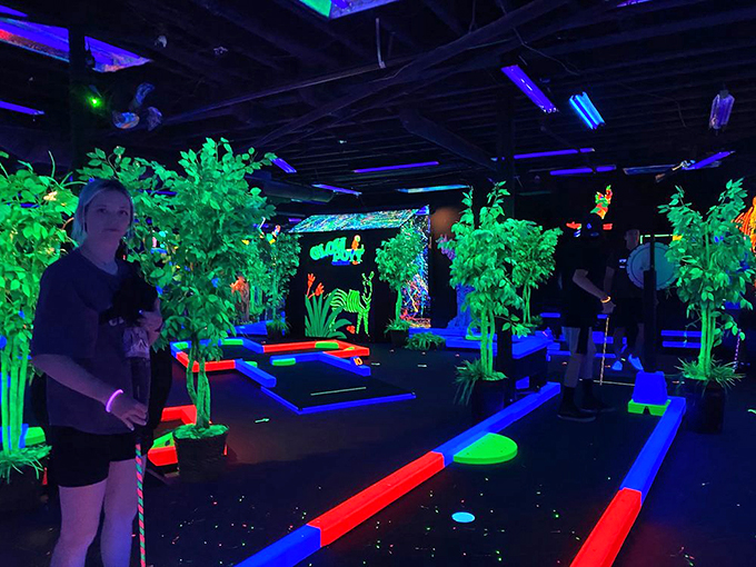 The course is a masterpiece of Day-Glo design. It's as if Mother Nature decided to throw a rave &ndash; and we're all invited!