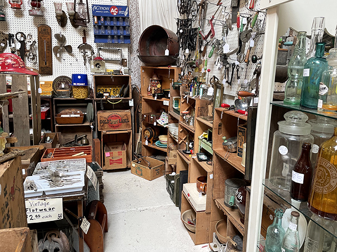 From knick-knacks to paddy-whacks, this aisle has it all. It's like a real-life version of "I Spy" for grown-ups.