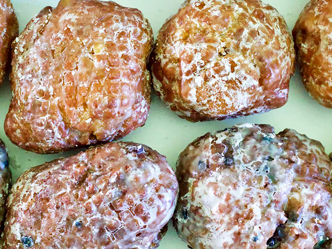 Fritter away your diet! These golden-brown beauties are like edible Jackson Pollocks - a chaotic masterpiece of flavor and texture.
