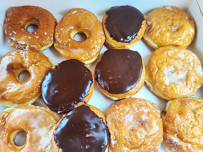 Golden rings of happiness! These glazed beauties are like edible halos, promising a taste of heaven in every bite.