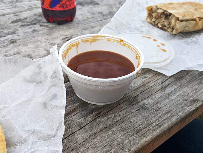 Gravy: the unsung hero of the pasty world. This golden elixir takes your pasty experience from great to unforgettable.