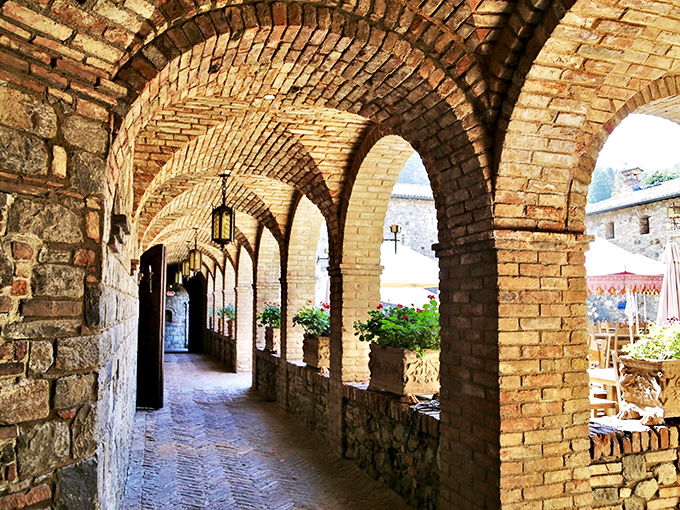 Arches upon arches &ndash; it's like the medieval version of Instagram's infinite scroll. But trust me, you'll want to stop and smell the roses (or grapes) here.