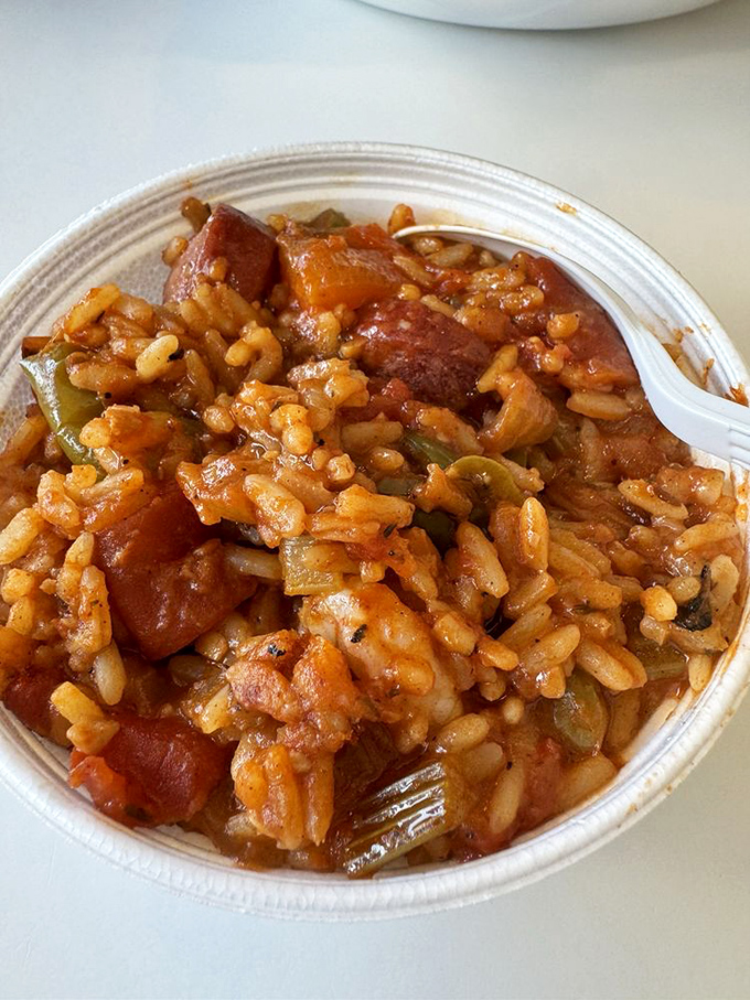 Jambalaya: where rice goes to party! This spicy, saucy dish is like Mardi Gras in a bowl, minus the beads.
