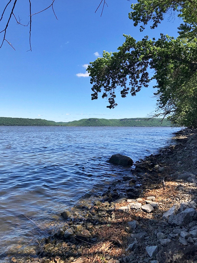 Lake Pepin: Where the water's so blue, you'll swear someone dropped food coloring in it.