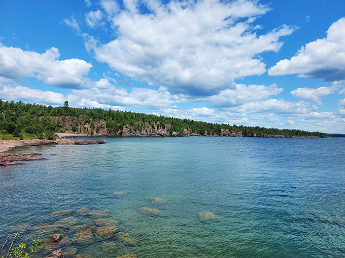 Lake Superior living up to its name. With waters this crystal clear, you'd think Mother Nature had her own fleet of underwater Roombas.