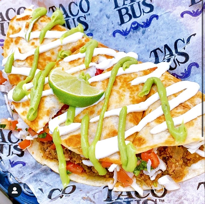 Cheese, please! This quesadilla is oozing with melty goodness, like a warm hug for your stomach.