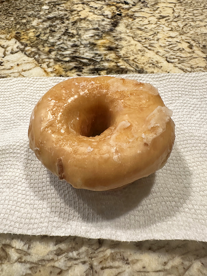 The holy grail of donuts! This classic glazed beauty is so perfect, it could make Homer Simpson weep with joy.