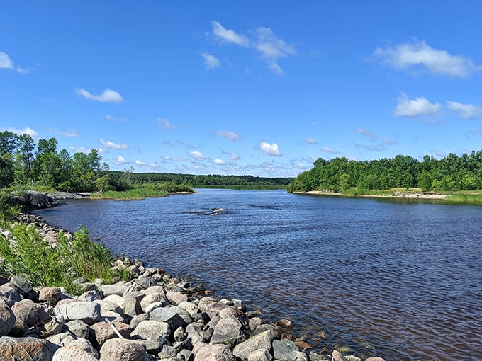 Lake of the Woods: Where the sky meets its reflection. This vast expanse of water is Mother Nature's ultimate mirror, perfect for selfies or soul-searching &ndash; your choice!