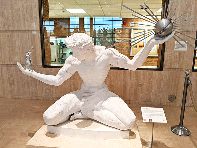 Part yoga master, part cosmic dancer, this figure embodies the spirit of "reach for the stars." Or maybe just "reach for that last cookie."