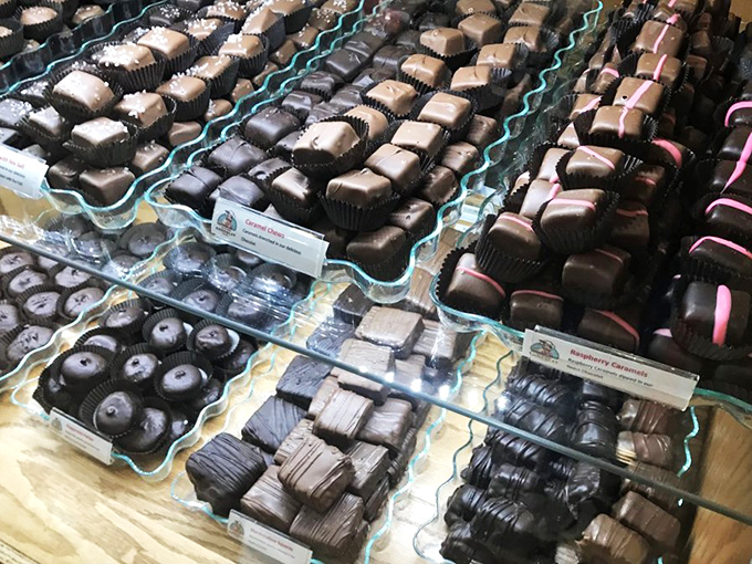 Chocolate truffles that could make a Swiss chocolatier jealous. Each one's a tiny masterpiece, begging to be savored.