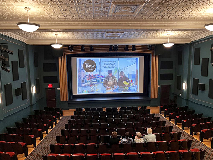 Forget 3D glasses, this view is pure nostalgia in high definition. The Strand's auditorium is ready for its close-up, Mr. DeMille.
