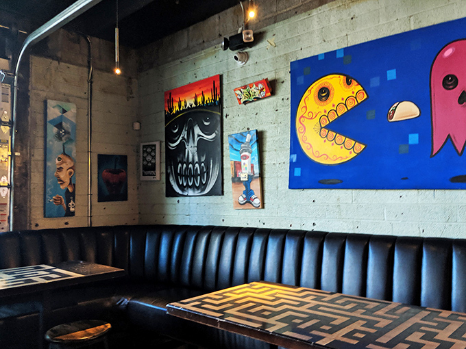 Who needs stuffy art galleries when you've got walls that speak fluent geek? This mural's a love letter to every pixel we've ever cherished.