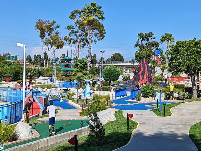 Boomers!: Where your golf ball might get distracted by go-karts. Multi-tasking fun for the whole family!
