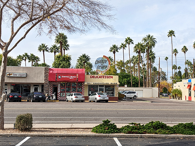 Cheese 'N Stuff: Where palm trees meet pastrami. This Phoenix time capsule has been serving up slices of sandwich heaven since 1949.