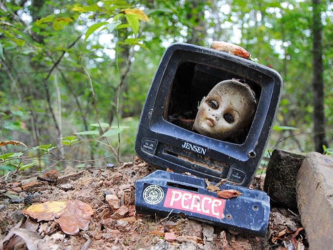 Toy Story meets The Walking Dead on Doll's Head Trail. These creepy-cute creations will haunt your dreams &ndash; in an artsy way!