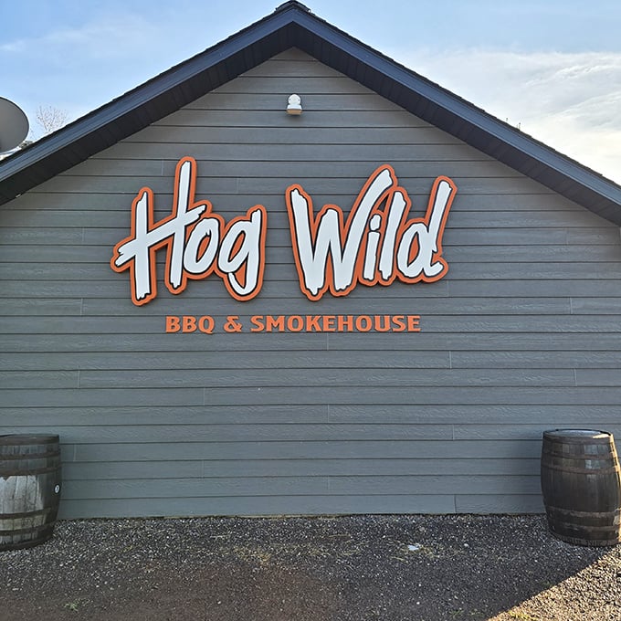 Hog Wild BBQ & Smokehouse: Where the rustic exterior is just a warm-up for the flavor fireworks inside. Get ready to go whole hog!
