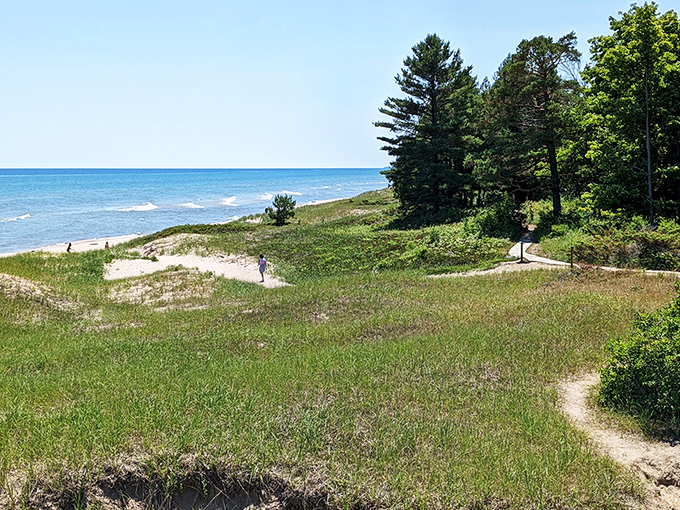 Kohler-Andrae's dunes: Nature's own roller coaster! Just remember, sliding down is optional, climbing back up isn't.