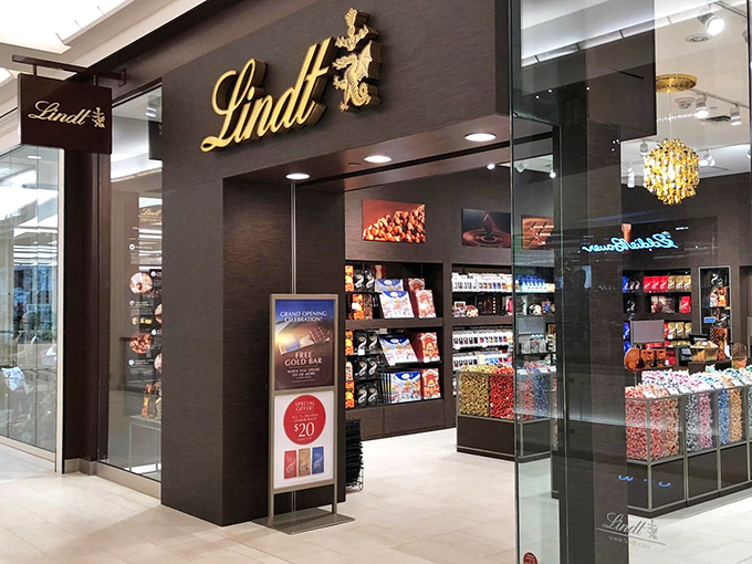 Lindt: Swiss precision meets Minnesota nice! This golden-lit shop is a beacon for chocolate lovers seeking a touch of European flair.