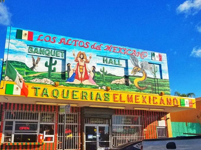 Los Altos: Where tacos meet tequila in a fiesta above the streets. It's like 'Coco' meets 'Cocktail' – vibrant, lively, and intoxicating!