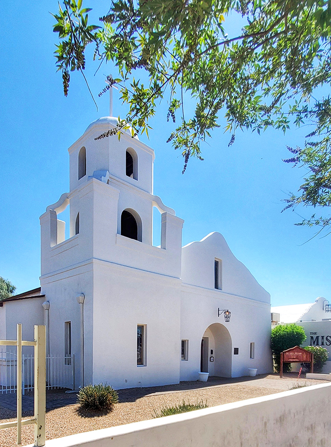 Oasis of calm in Old Town Scottsdale. This adobe mission is like finding a vintage Chanel in a sea of fast fashion.