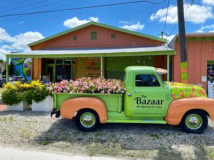 Flower power meets vintage charm! The Bazaar on Apricot & Lime is a colorful carnival of creativity, where every booth tells a story and every purchase is an adventure.