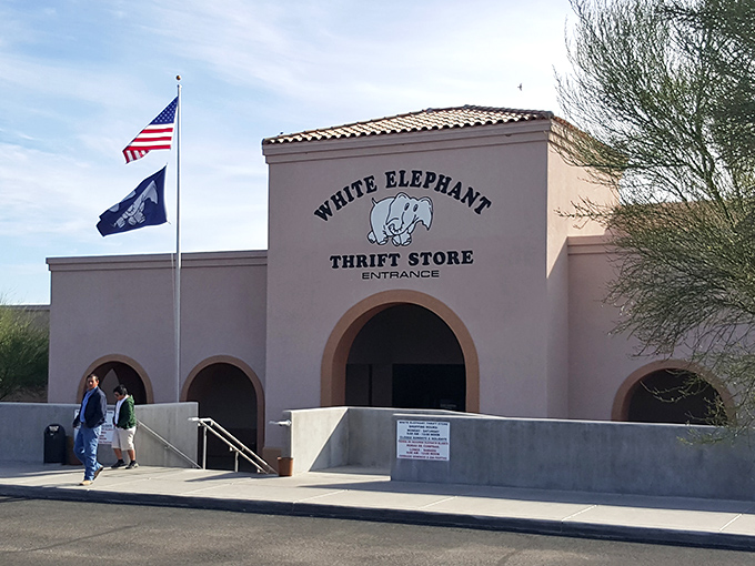 The White Elephant: Green Valley's worst-kept secret. This thrift store is so popular, it makes Black Friday look like a quiet Sunday.