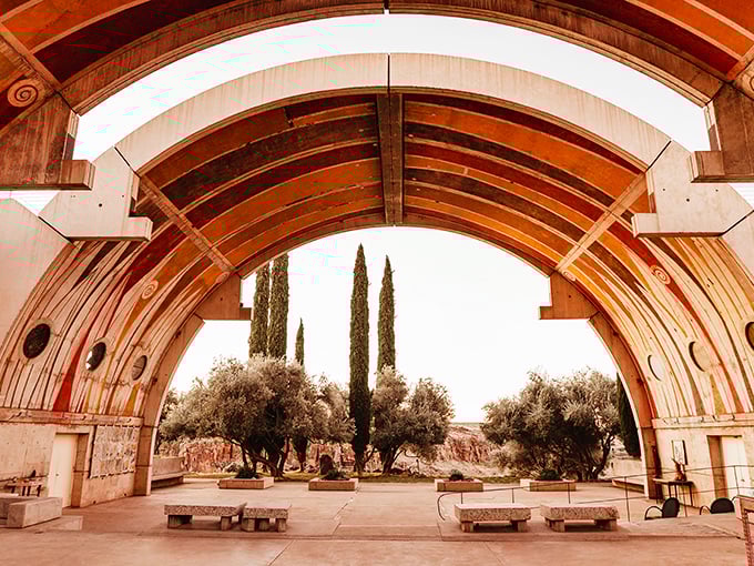 Part beehive, part Bond villain lair. Arcosanti proves that sustainable living can look incredibly cool... and slightly alien.