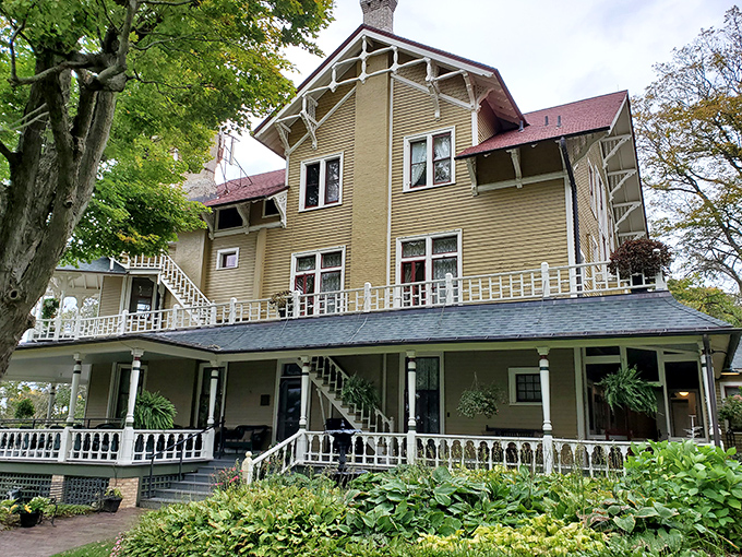 Porches for days and views that'll make your Instagram followers green with envy. Black Point Estate is lakeside living at its finest.
