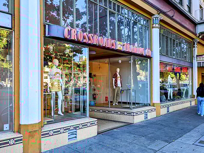 Part boutique, part time machine! Crossroads' elegant exterior invites you into a world of curated secondhand style.