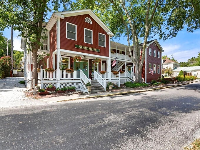 Elsah's historic buildings stand proudly, as if to say, "We've seen it all, and we're still looking pretty darn good!"