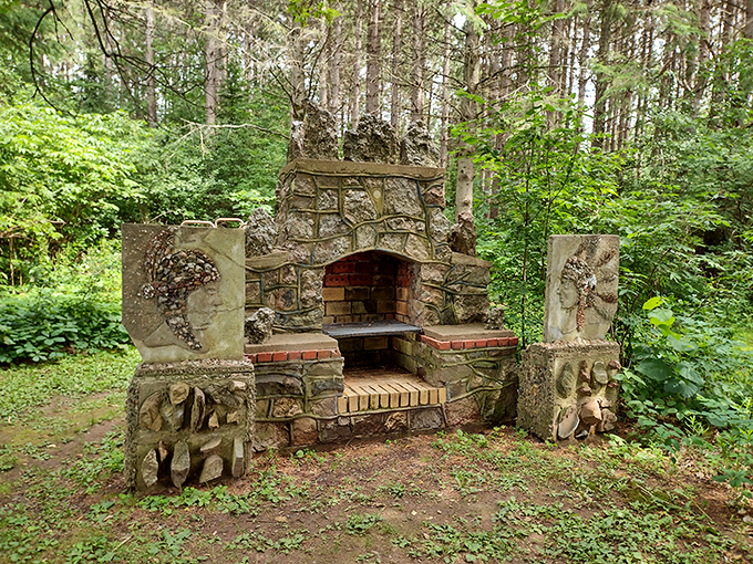 Concrete proof that retirement can rock! Fred Smith's park turns everyday materials into a wonderland of whimsical sculptures.