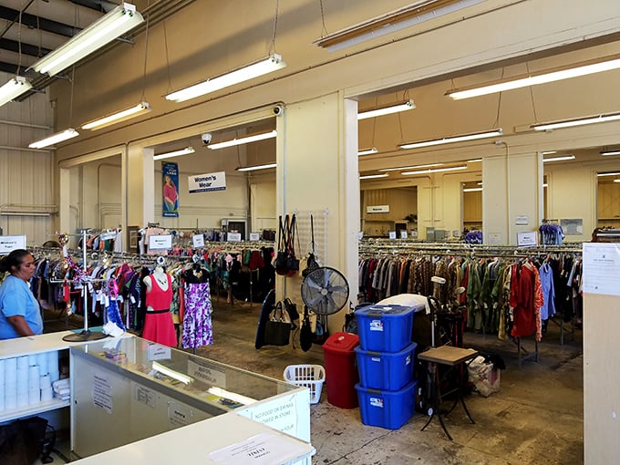 "Kailua-Kona Goodwill: Where surfboards and coffee table books live in perfect harmony. It's a treasure map where X marks... everything!"