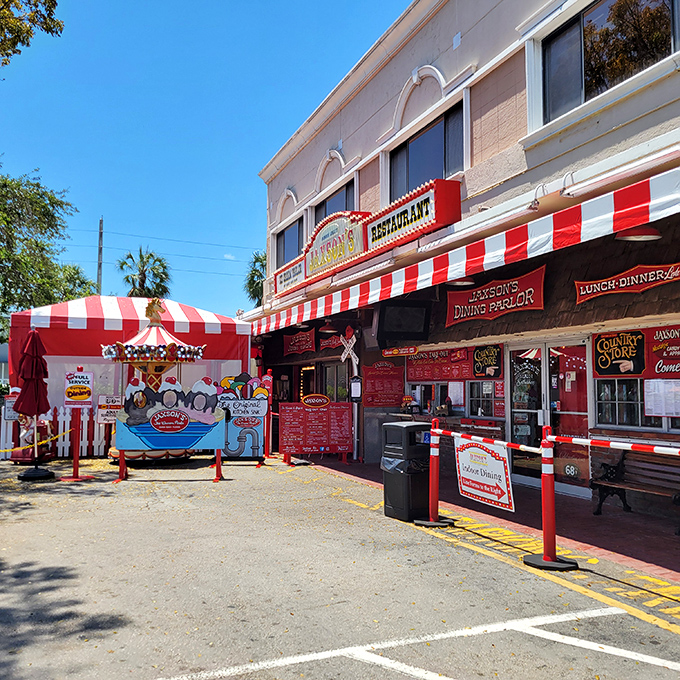 Step into Jaxson's, where Willy Wonka meets 1950s Americana in a sugar-coated time warp.