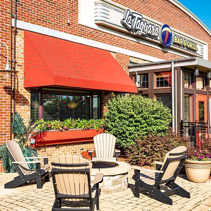 Outdoor seating at La Taguara: Perfect for people-watching with your Cuban sandwich. It's like Havana, but with more cheese curds!